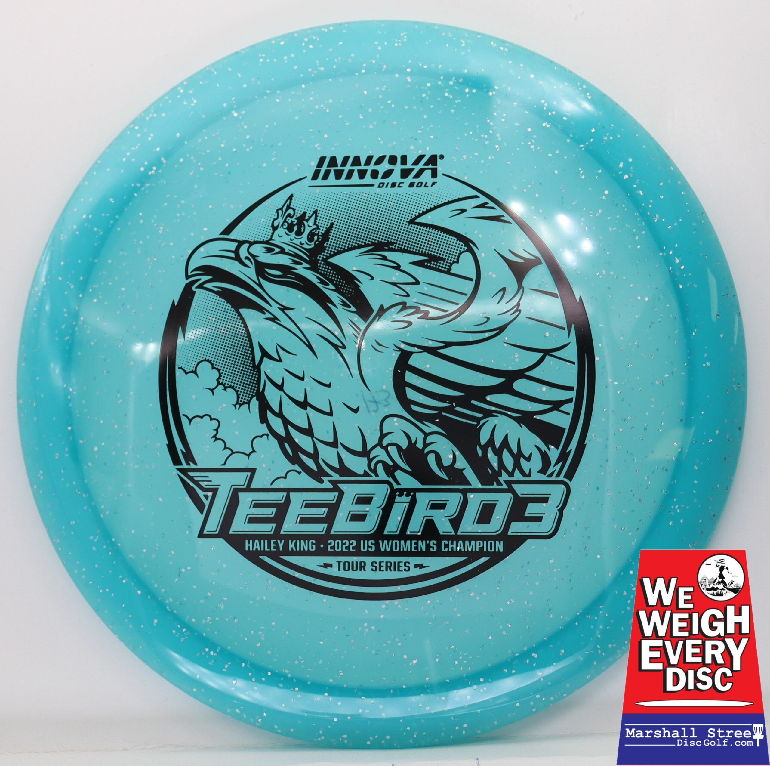 Metal Flake Champion Teebird3, Hailey King '24 • Marshall Street Disc Golf